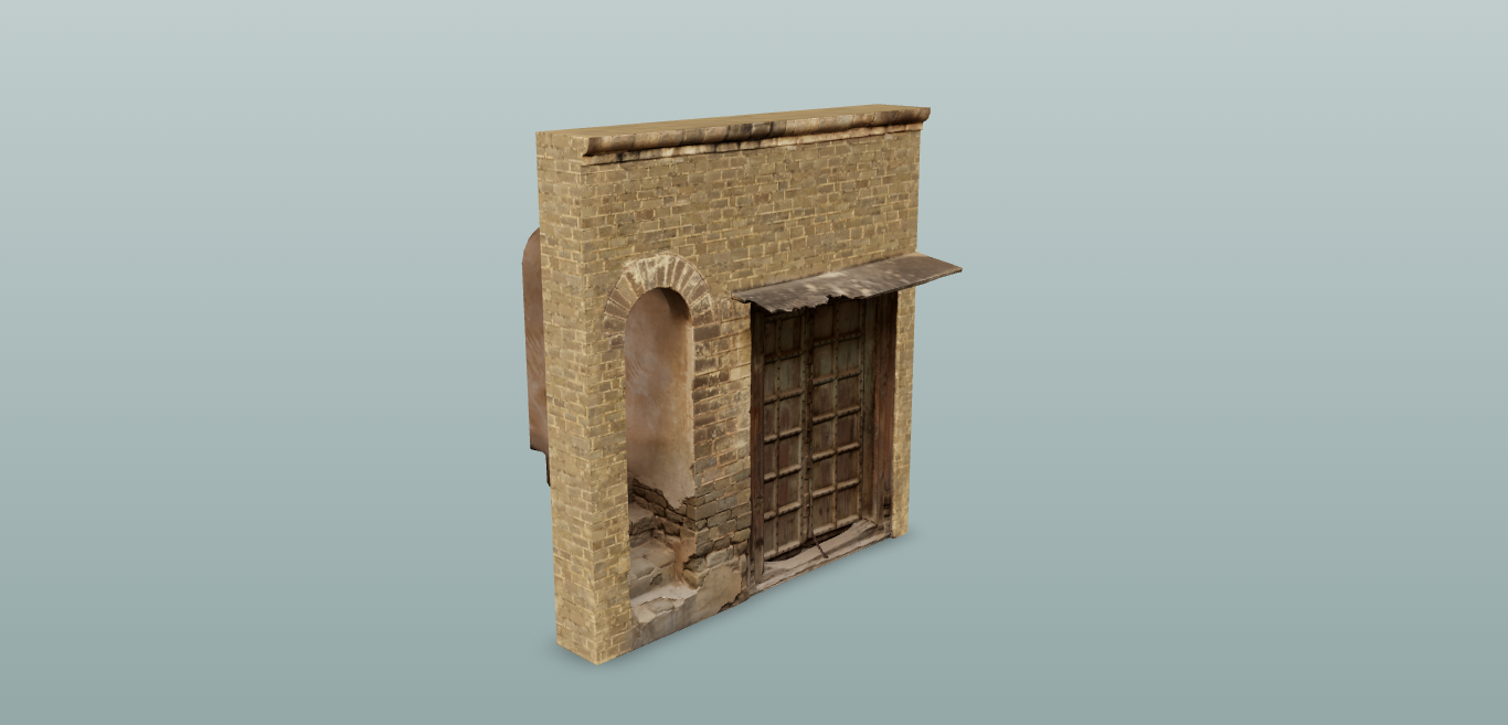 Modular Building Door (01) - 3D scan Quixel Mega - Download Free 3D ...