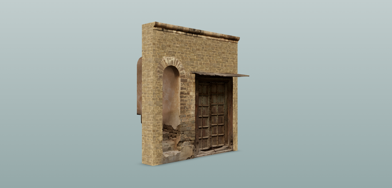 Modular Building Door (01) - 3D scan Quixel Mega - Download Free 3D ...