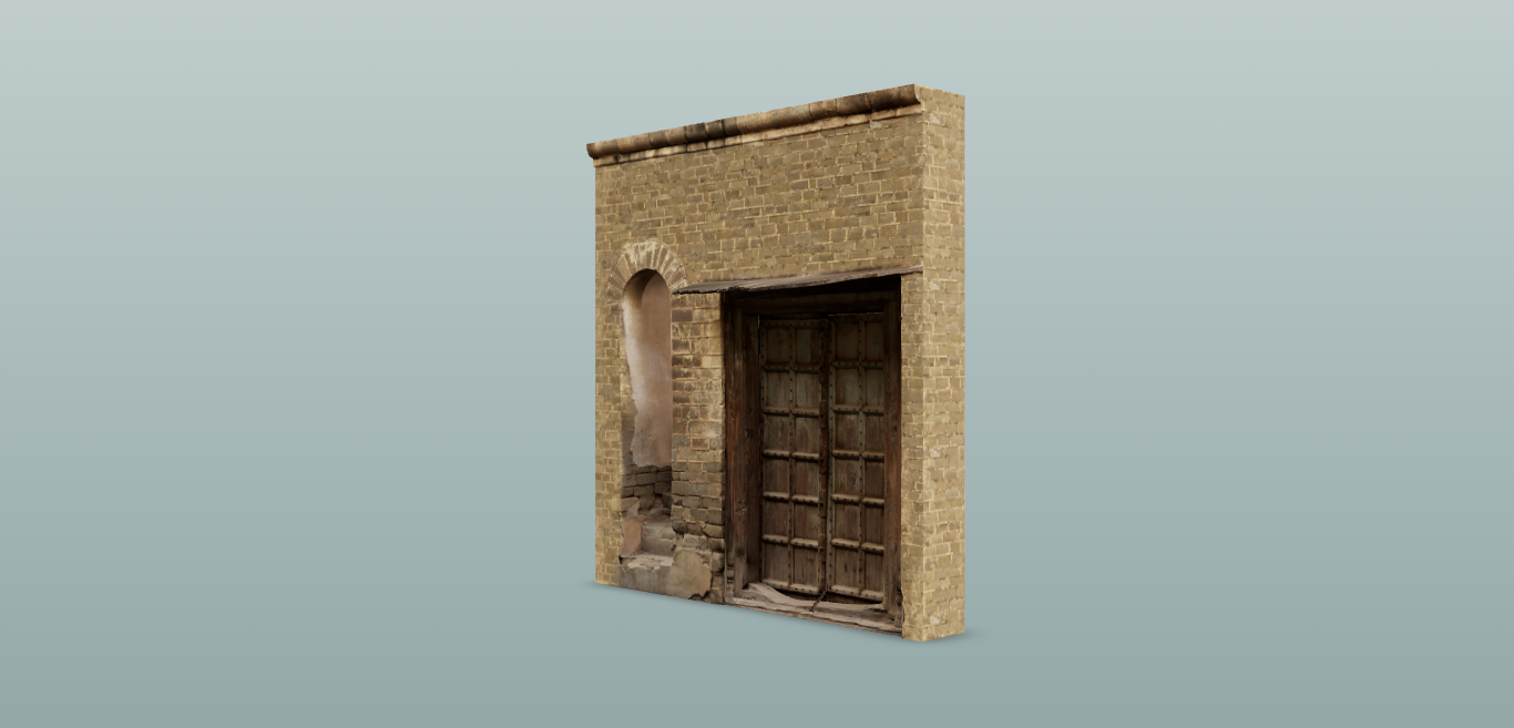 Modular Building Door (01) - 3D scan Quixel Mega - Download Free 3D ...
