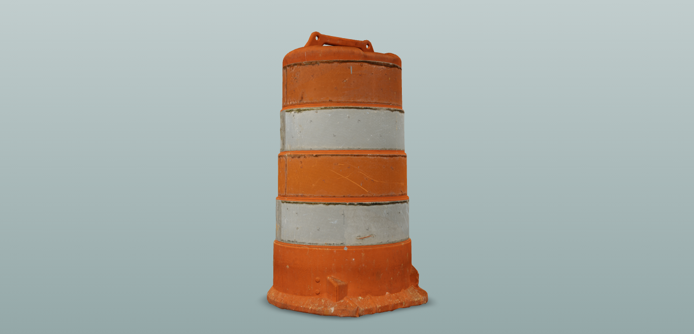 Construction Barrel - 3D scan Quixel Megascans - Download Free 3D model ...